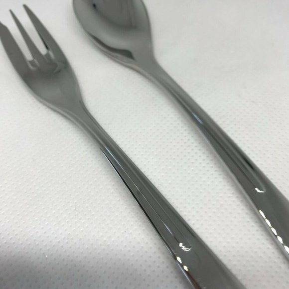 unknown | Party Supplies | Vintage Asian Stainless Dessert Utensils Set ...